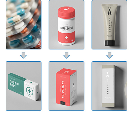 Vertical 1800mm Automatic Cartoning Machine 70g M2 Cartonator Packing ...