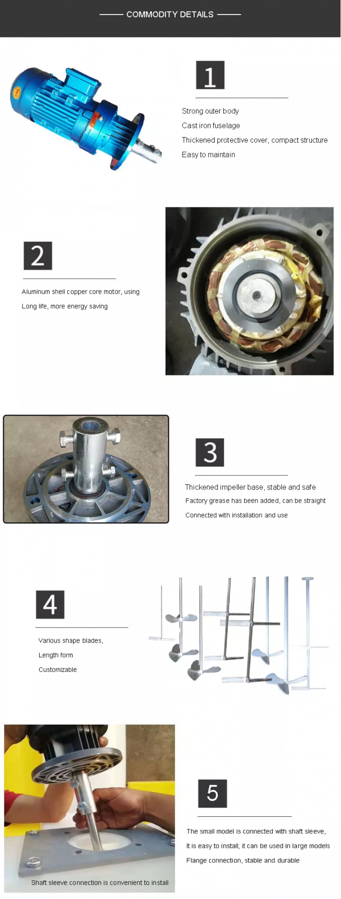 304 Stainless Steel Stirrer Motor Blender Mixing Tank With Agitator ...