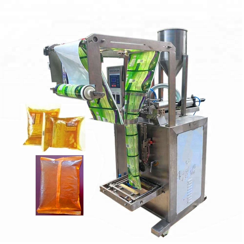 Vertical 25mm Sachet Powder Packing Machine Soy Sauce 50ml